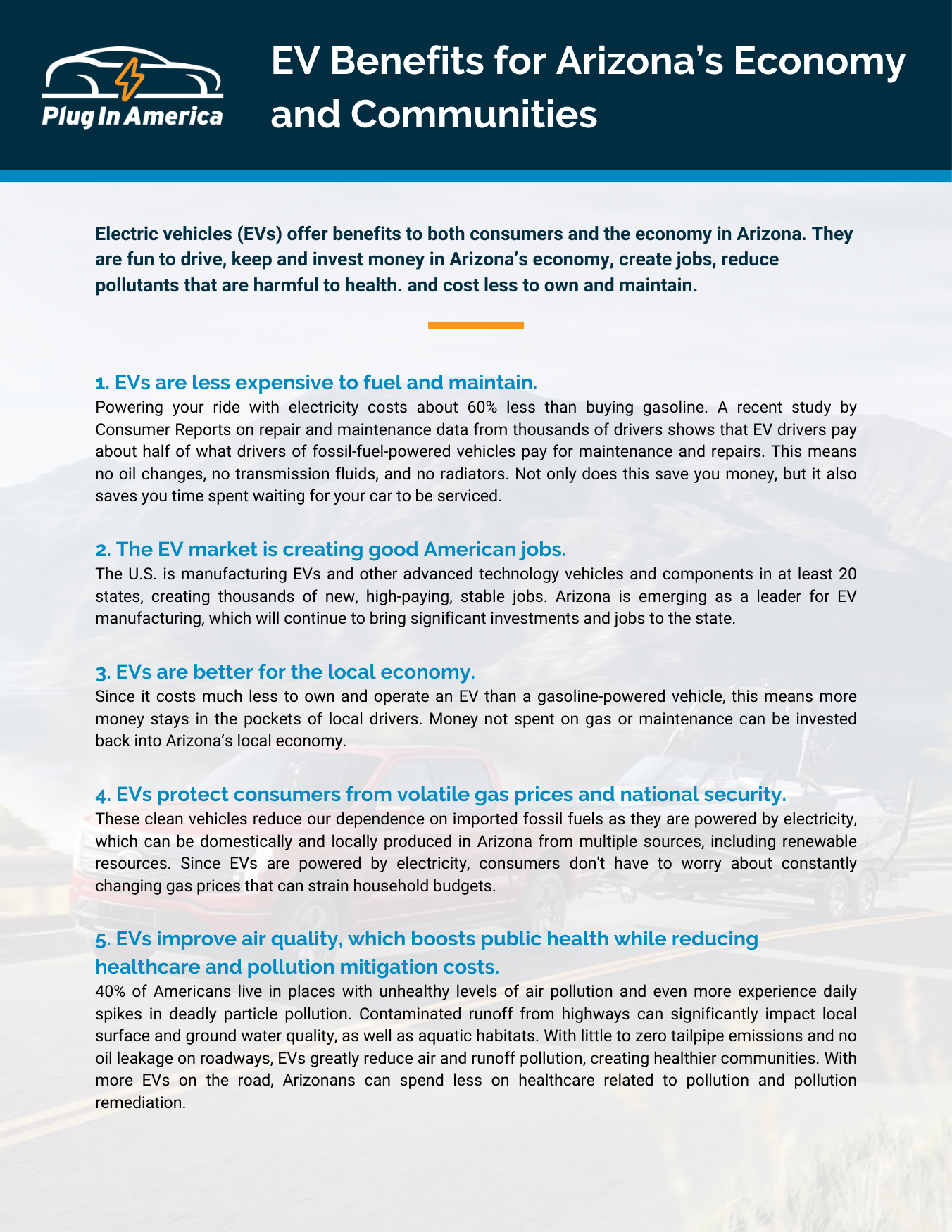 Arizona EV Hub - Plug In America